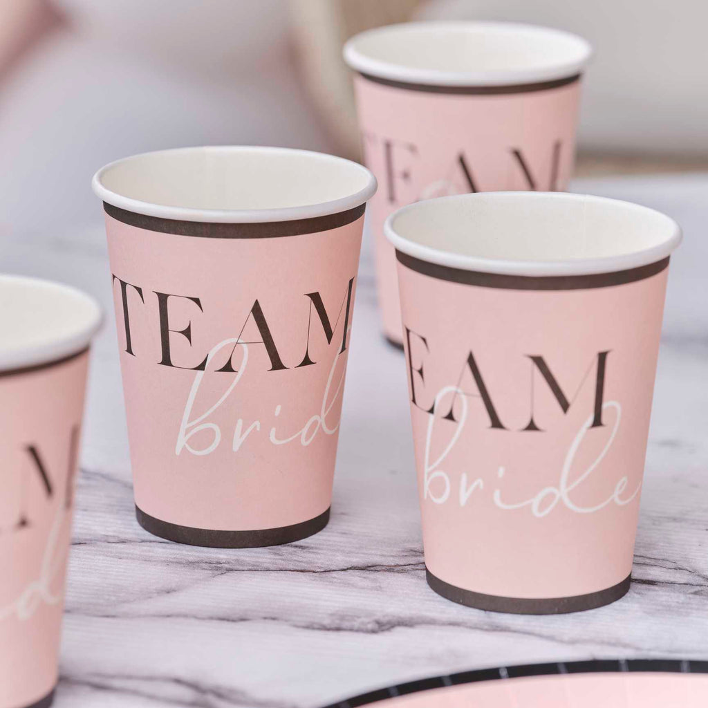 Team Bride Hen Party Paper Cups | Buy Online – Henworld